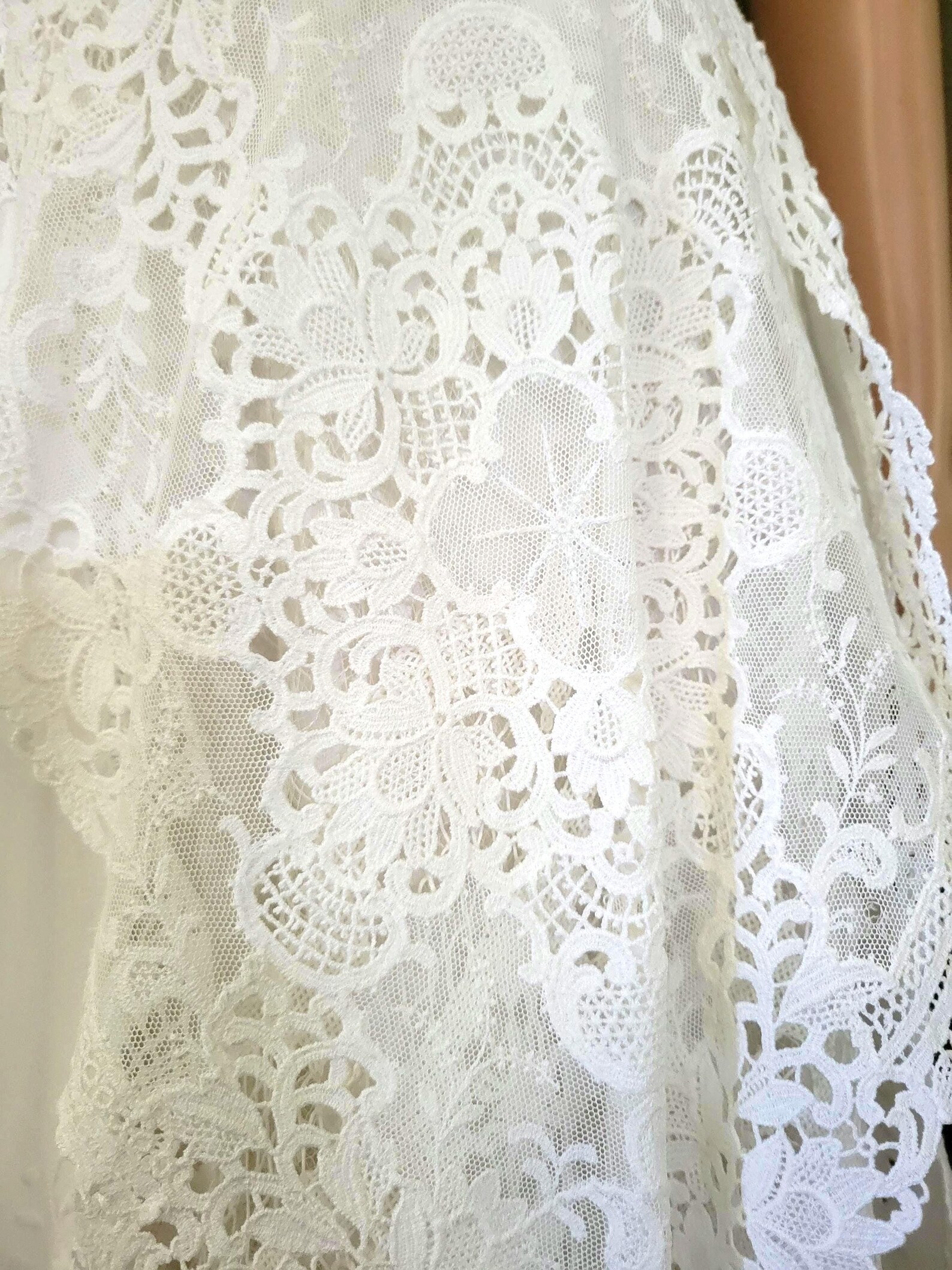 French Antique Lace and Cotton Dress/one-of-a-kind Unique Lace Dress ...
