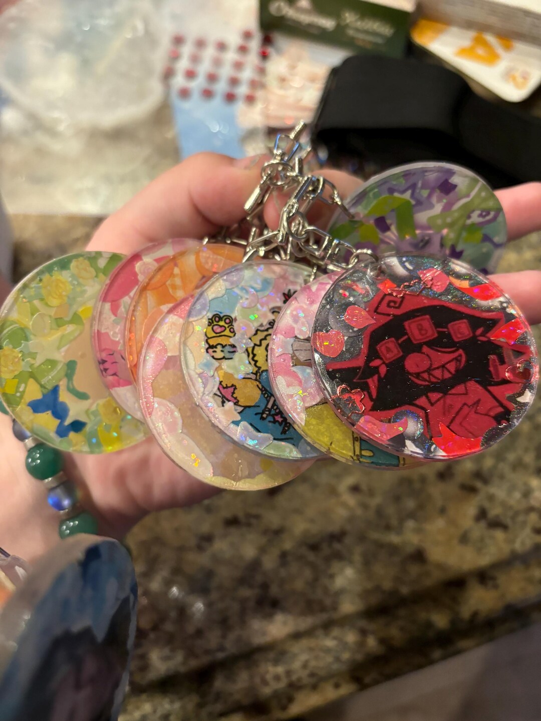 Customizable Character Acrylic Keychains - Etsy