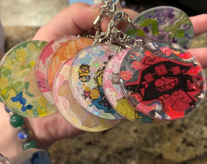 Customizable Character Acrylic Keychains - Etsy