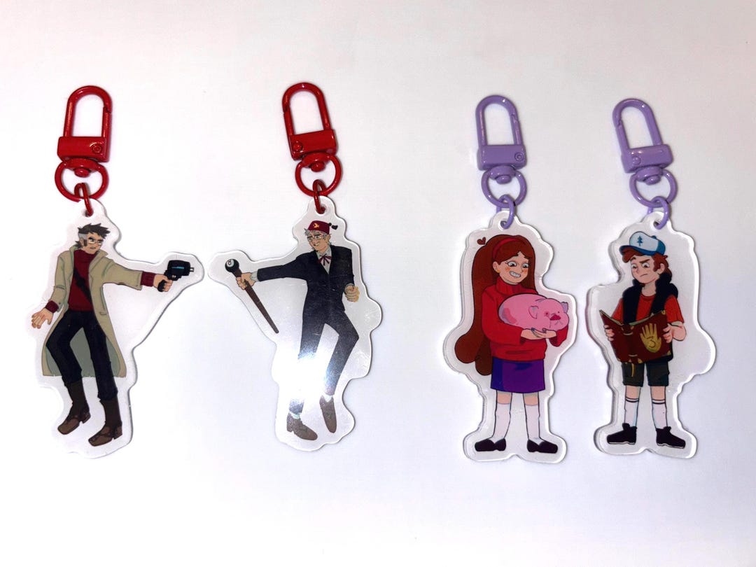 Gravity Falls Double Sided Keychains - Etsy