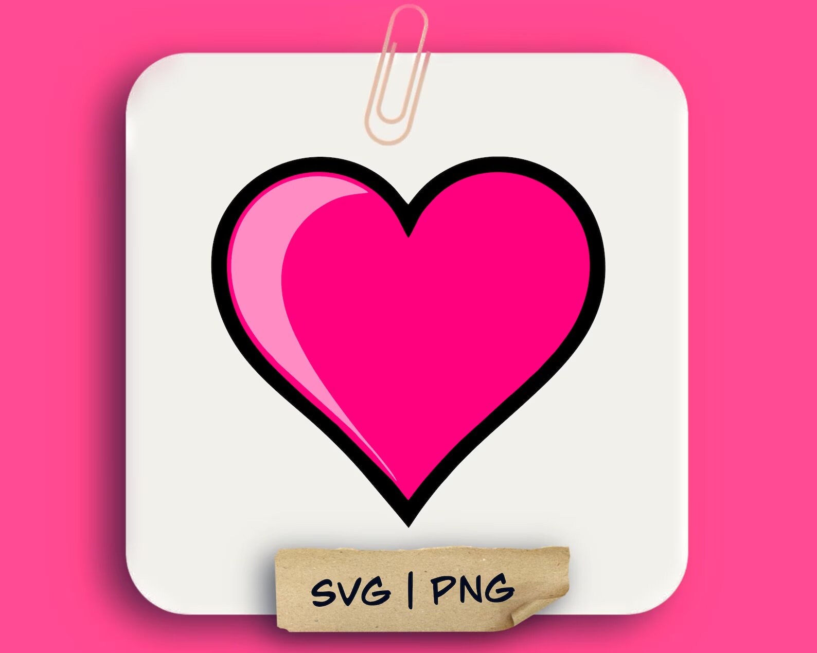 Pink Heart SVG & PNG , Heart Svg ,png, Valentine's Day Svg Png - Etsy ...