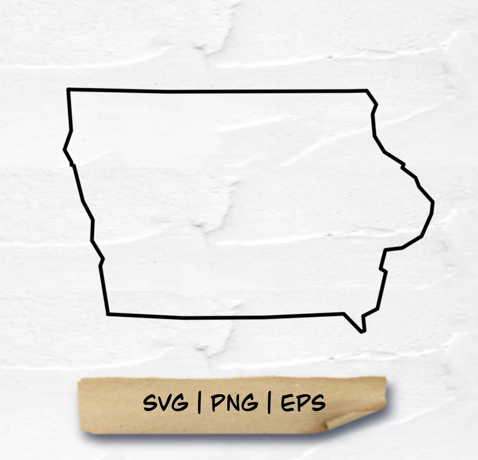 Iowa Outline SVG , Iowa Map SVG, Hand Lettered SVG, Iowa Svg , Iowa Png ...