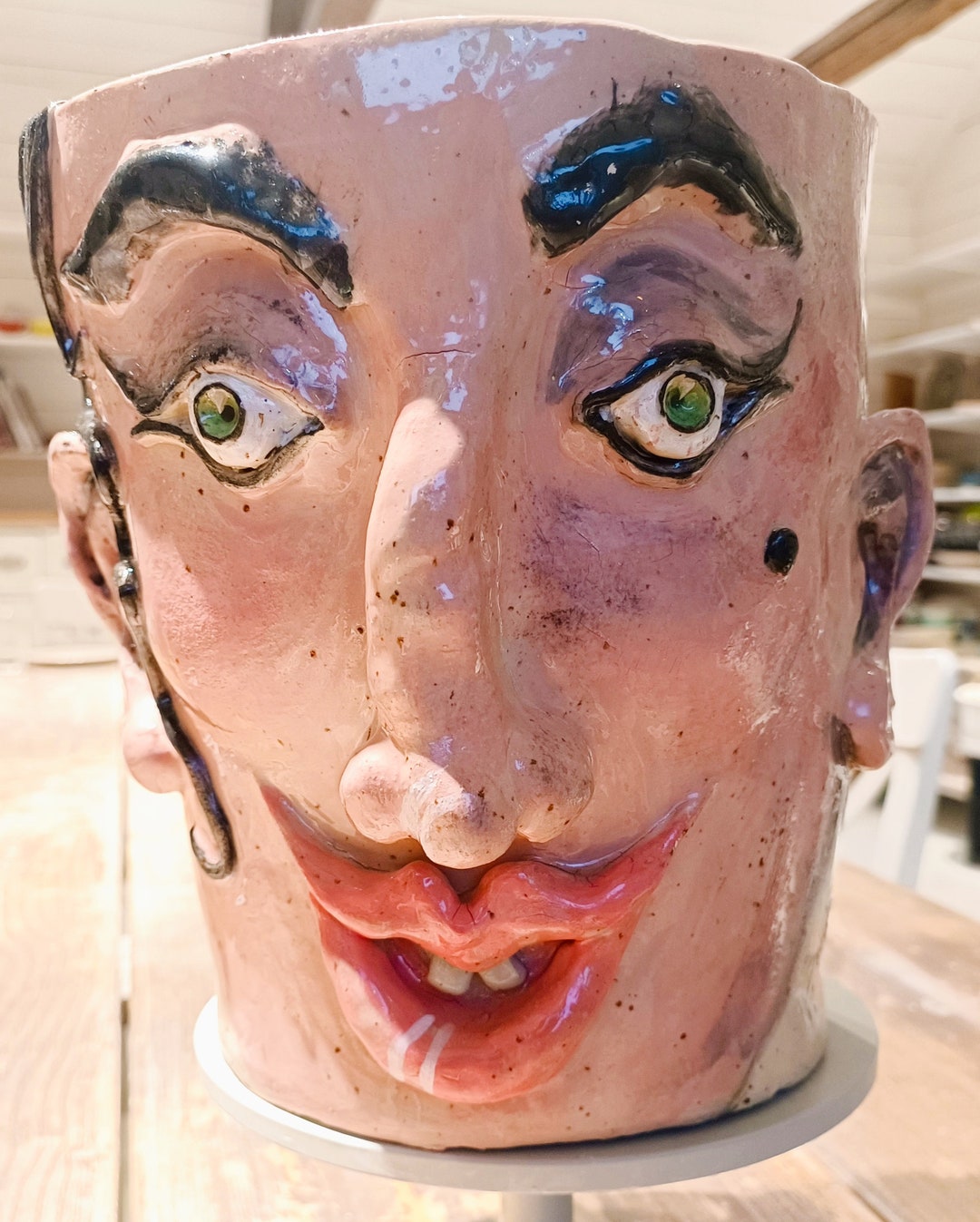 Very Large Unique Ceramic Pot - Etsy