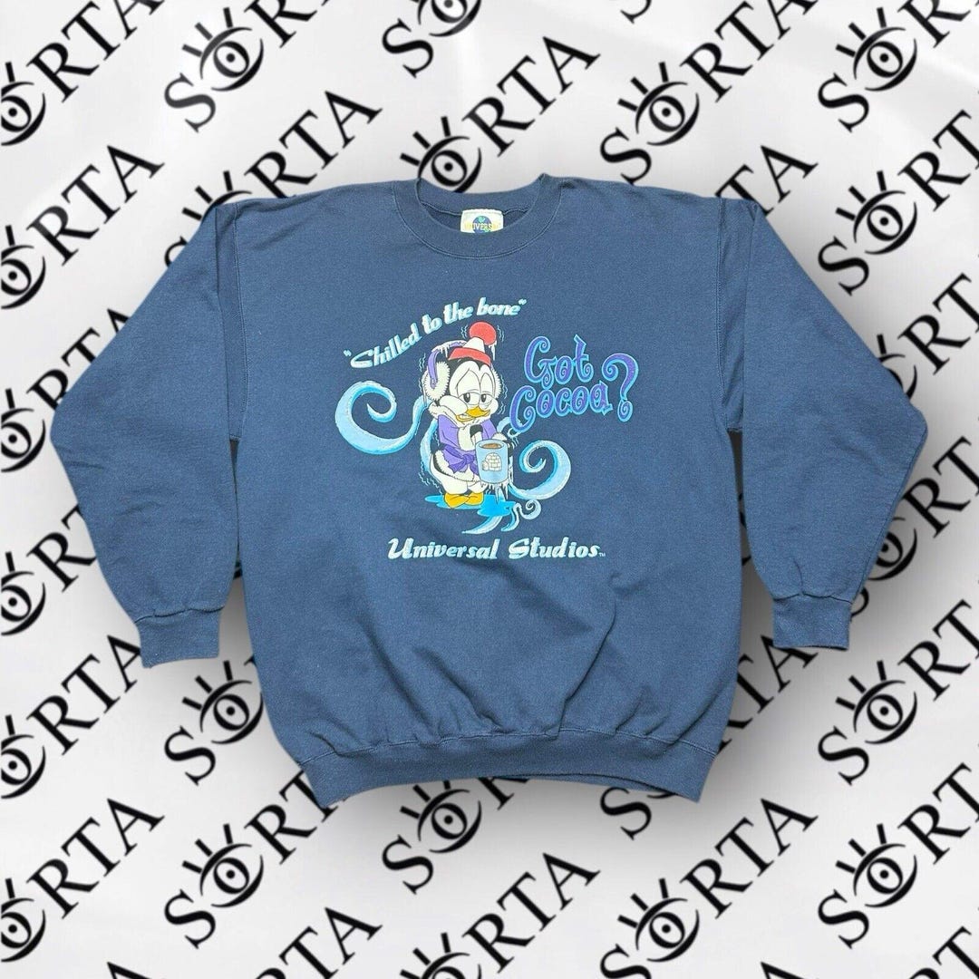 VTG 90s Universal Studios Chilly Willy Got Coco Crewneck Sweatshirt ...