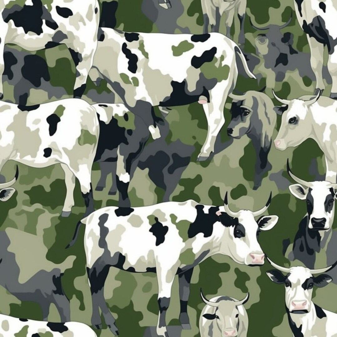 Eight Pack of Cow Based Camoflauge - Etsy