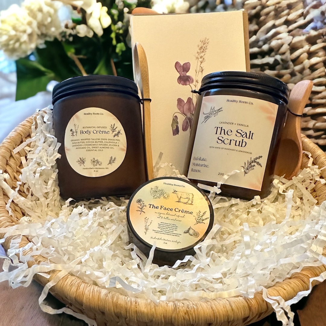 Organic Skin Care Bundle Gift Box for Her Christmas Gift Birthday Gift ...