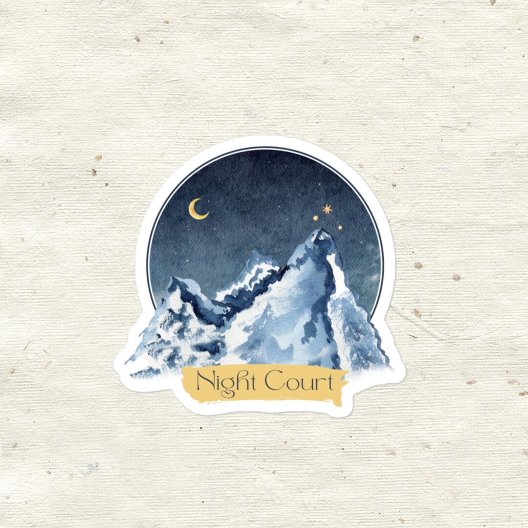 Night Court Sticker | ACOTAR Emblem, Fantasy Decal - Etsy