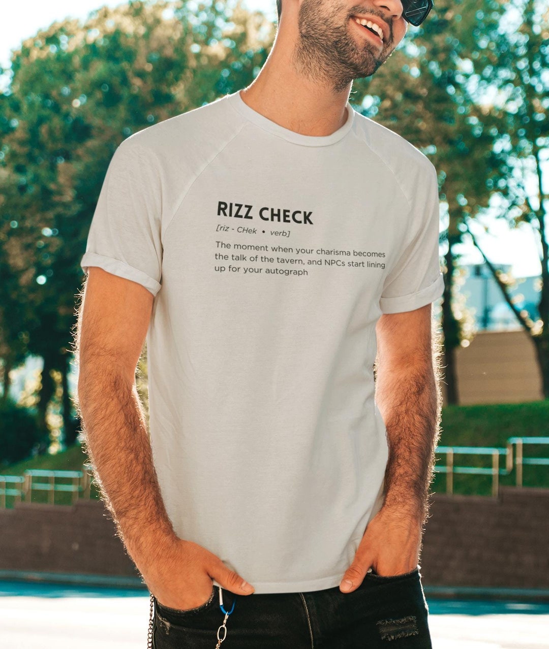 Rizz Check Unisex Tee | Dungeons and Dragons - Etsy
