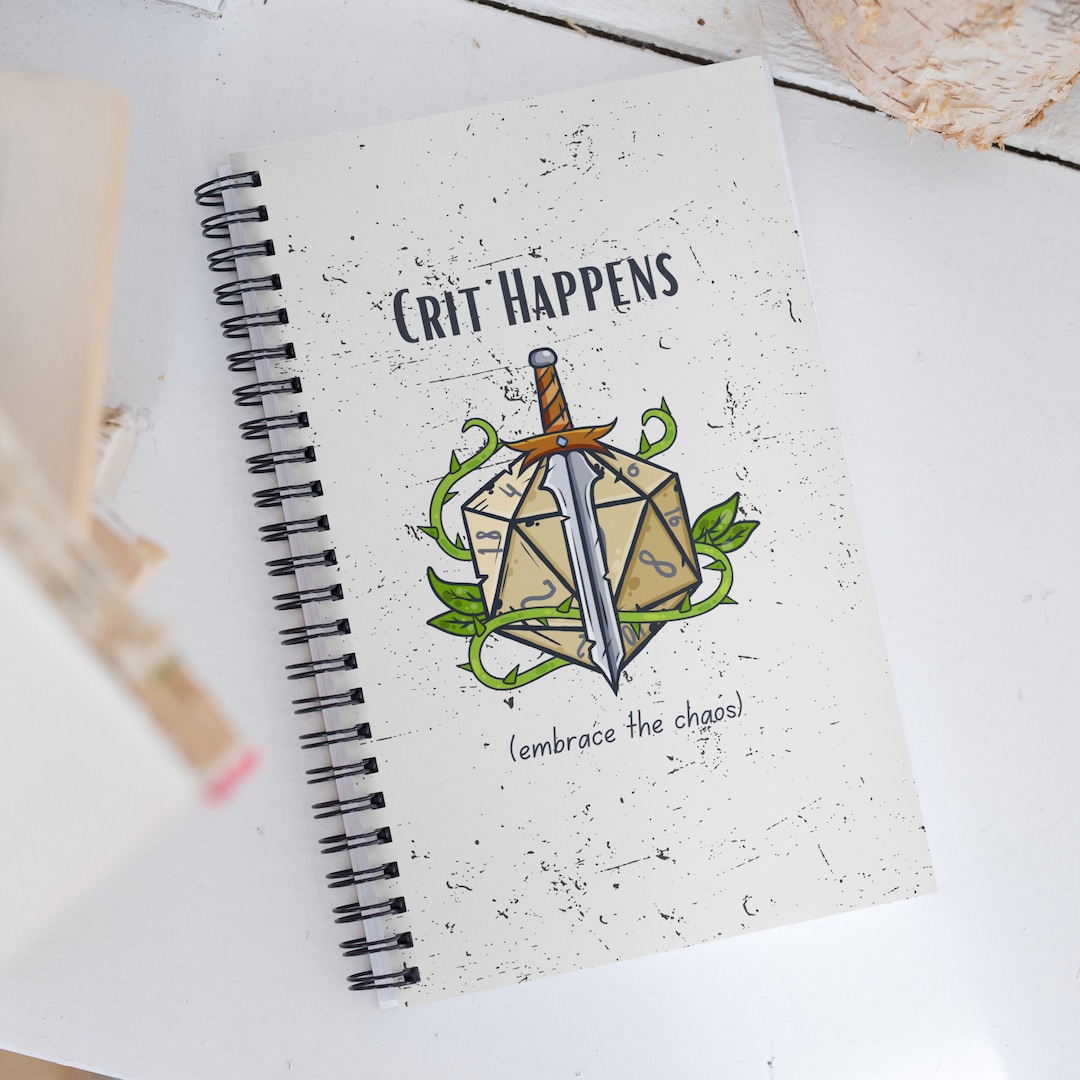 Embrace the Chaos Dungeons and Dragons Notebook for Adventurous Gamers ...