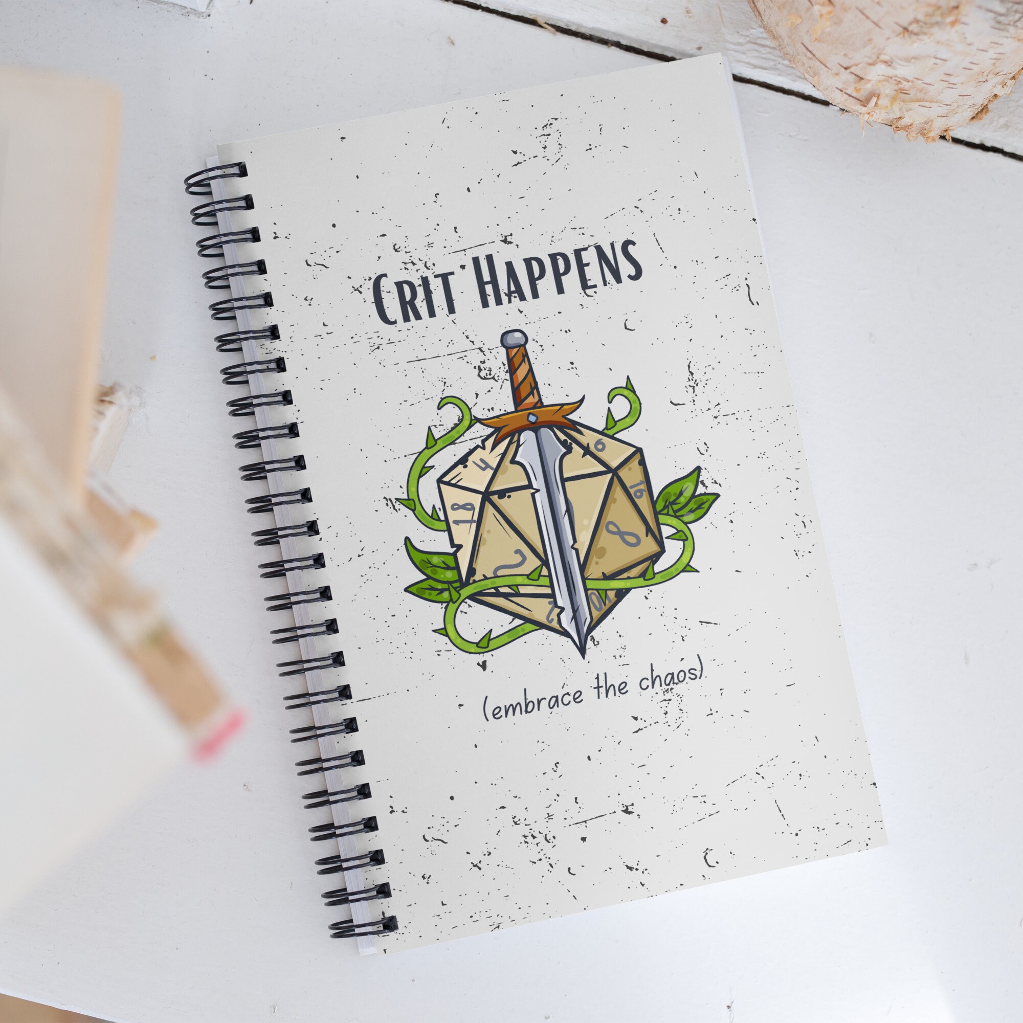 Embrace the Chaos Dungeons and Dragons Notebook for Adventurous Gamers ...