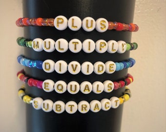 Ed Sheeran Mathematics, Math Symbol Bracelet. Adjustable and ...