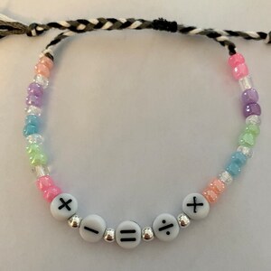 Ed Sheeran Mathematics, Math Symbol Bracelet. Adjustable and ...