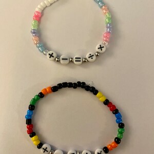 Ed Sheeran Mathematics, Math Symbol Bracelet. Adjustable and ...