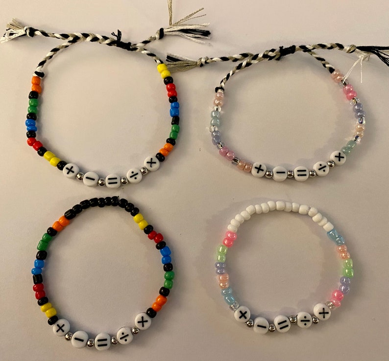 Ed Sheeran Mathematics, Math Symbol Bracelet. Adjustable and ...