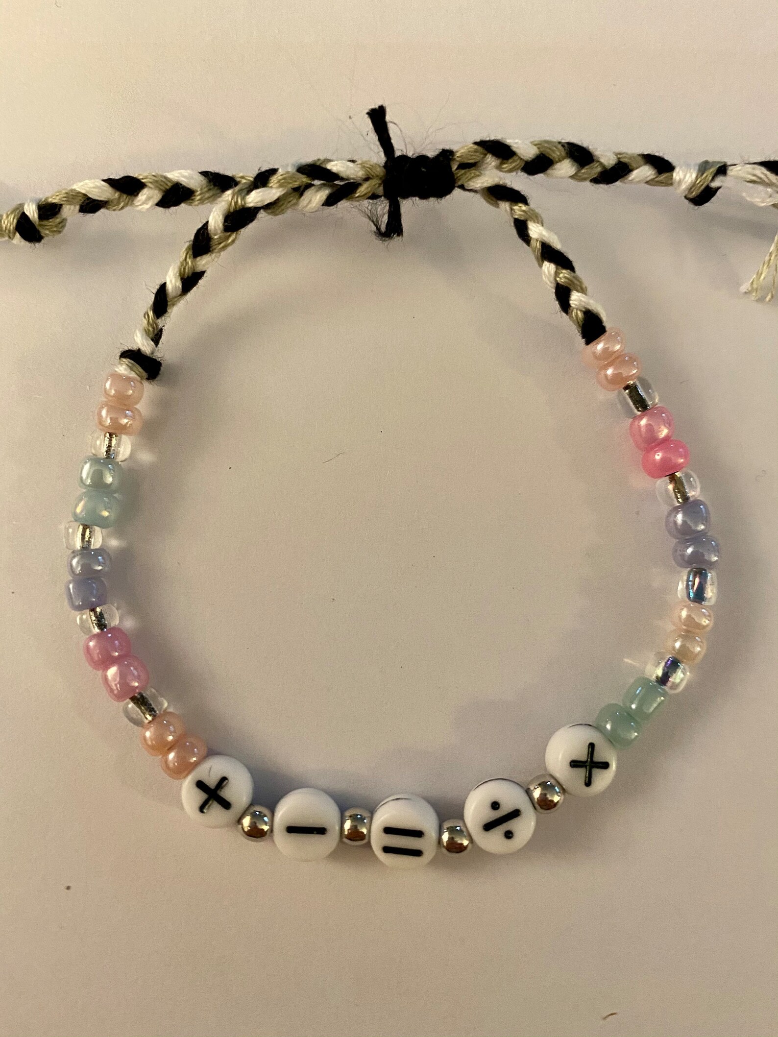 Ed Sheeran Mathematics, Math Symbol Bracelet. Adjustable and ...