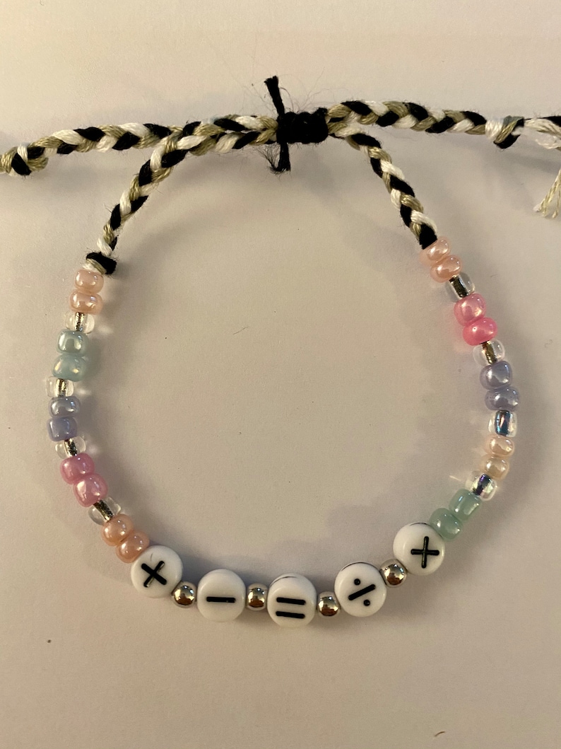 Ed Sheeran Mathematics, Math Symbol Bracelet. Adjustable and ...