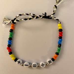 Ed Sheeran Mathematics, Math Symbol Bracelet. Adjustable and ...