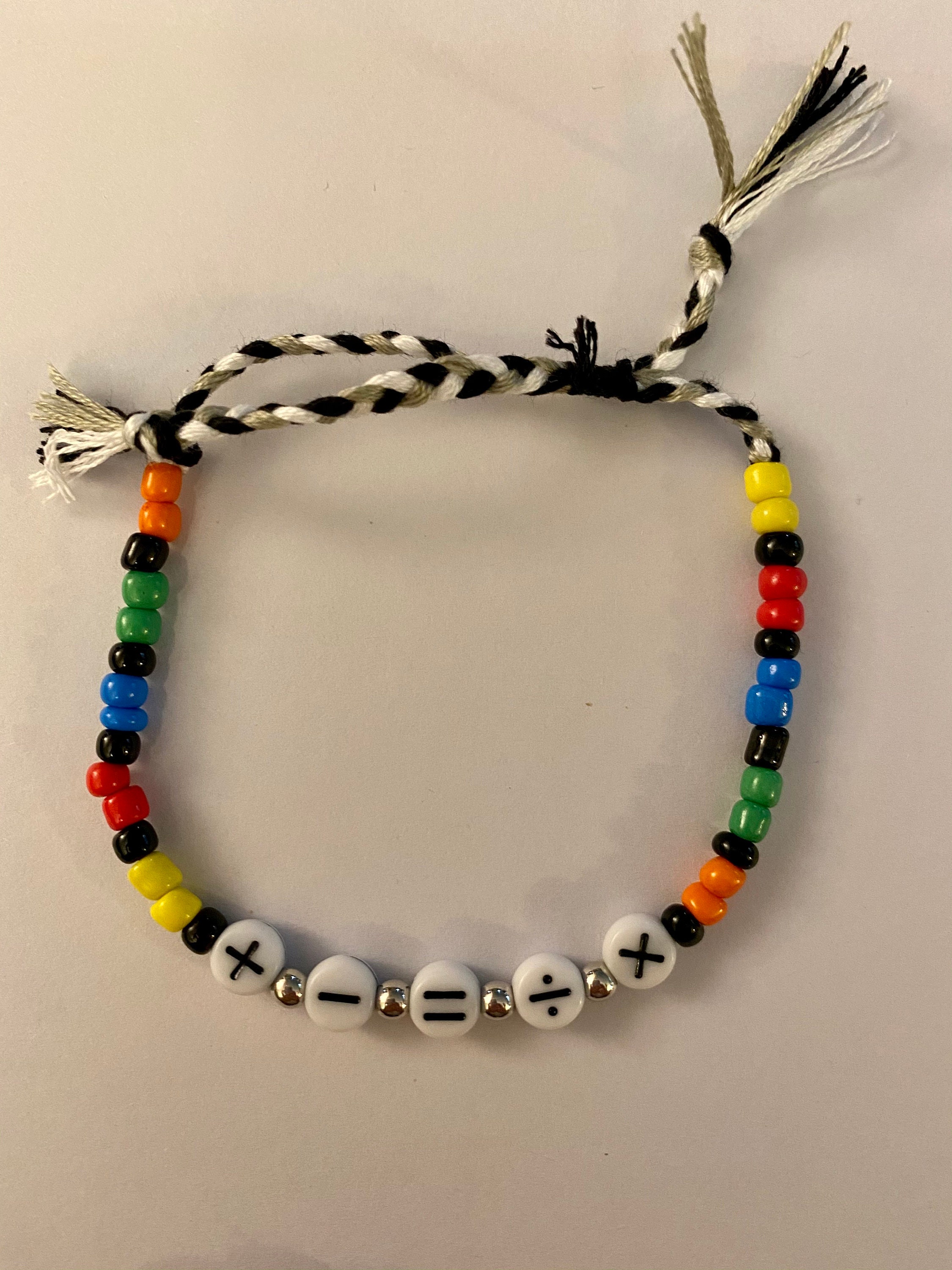 Ed Sheeran Mathematics, Math Symbol Bracelet. Adjustable and ...