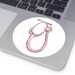 Pink Stethoscope Sticker - Etsy