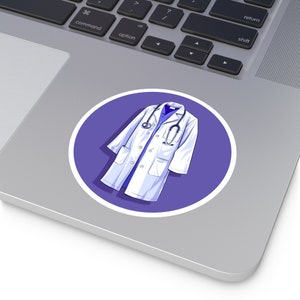 Doctor's Coat Sticker - Etsy