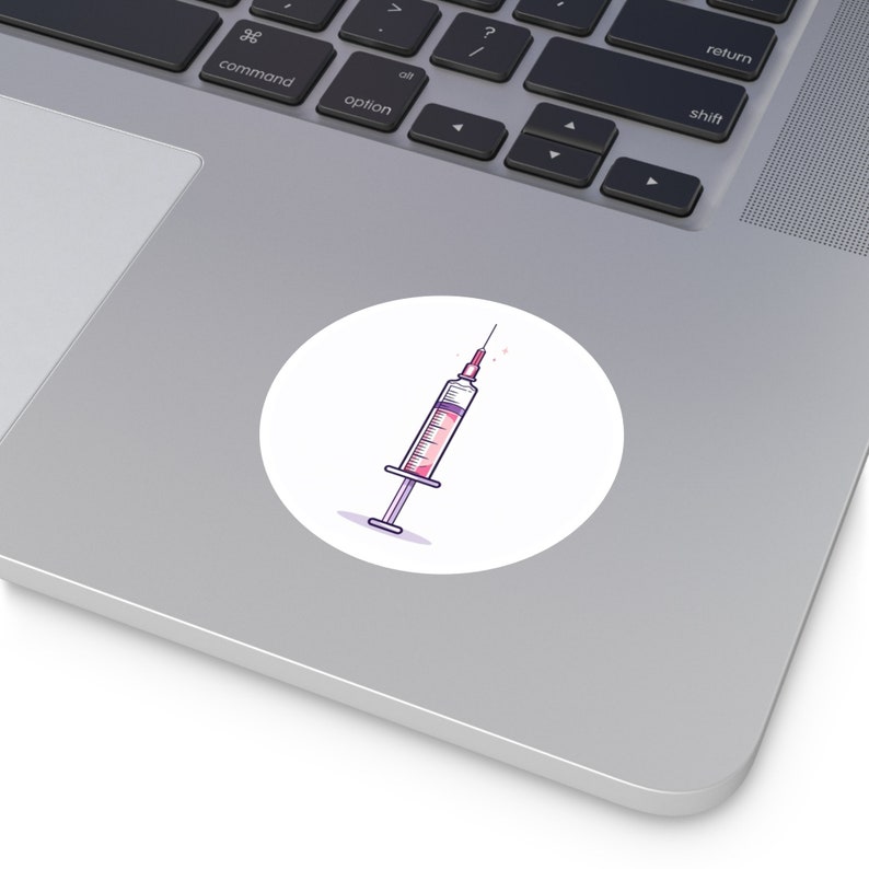 Pink Syringe Sticker - Etsy