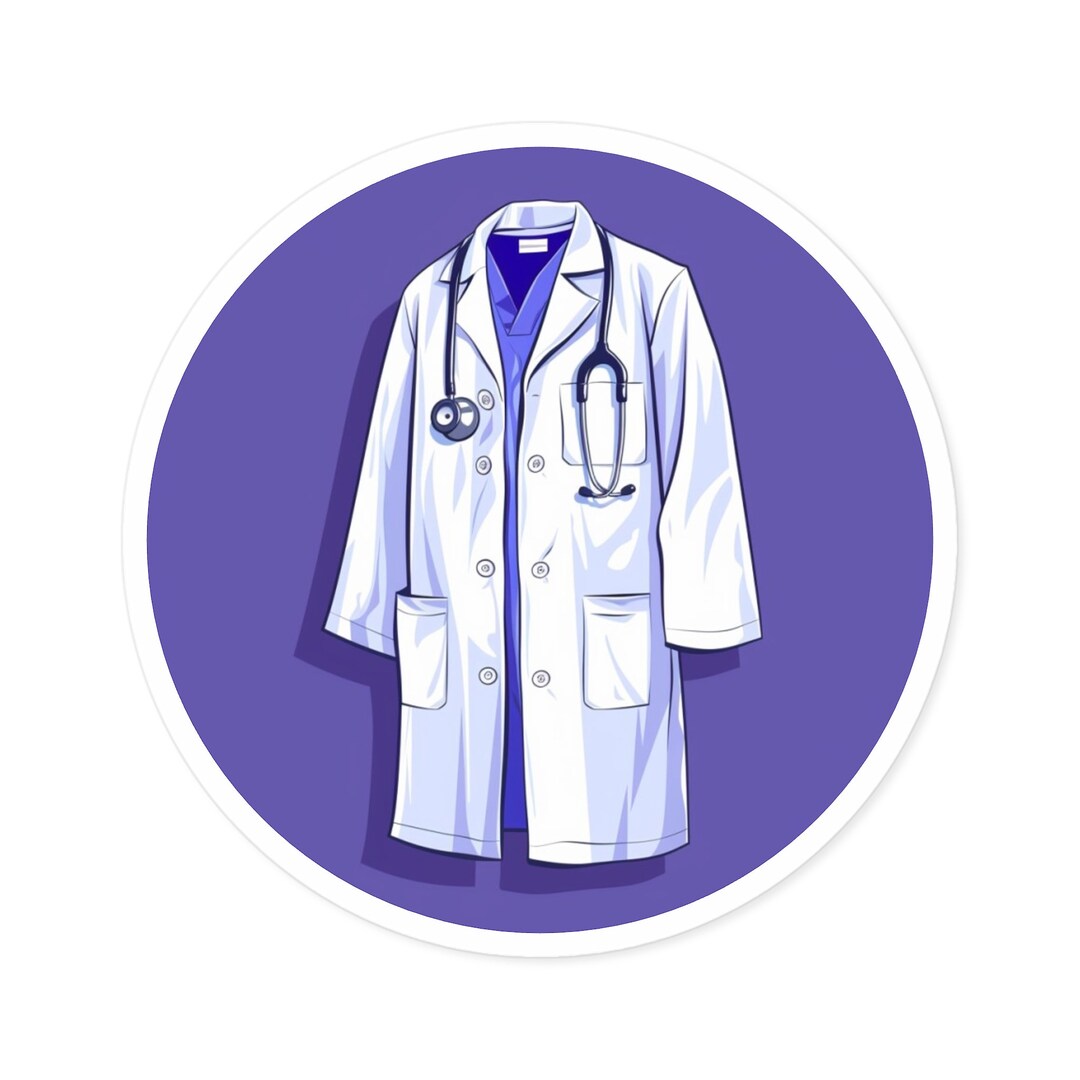 Doctor's Coat Sticker - Etsy