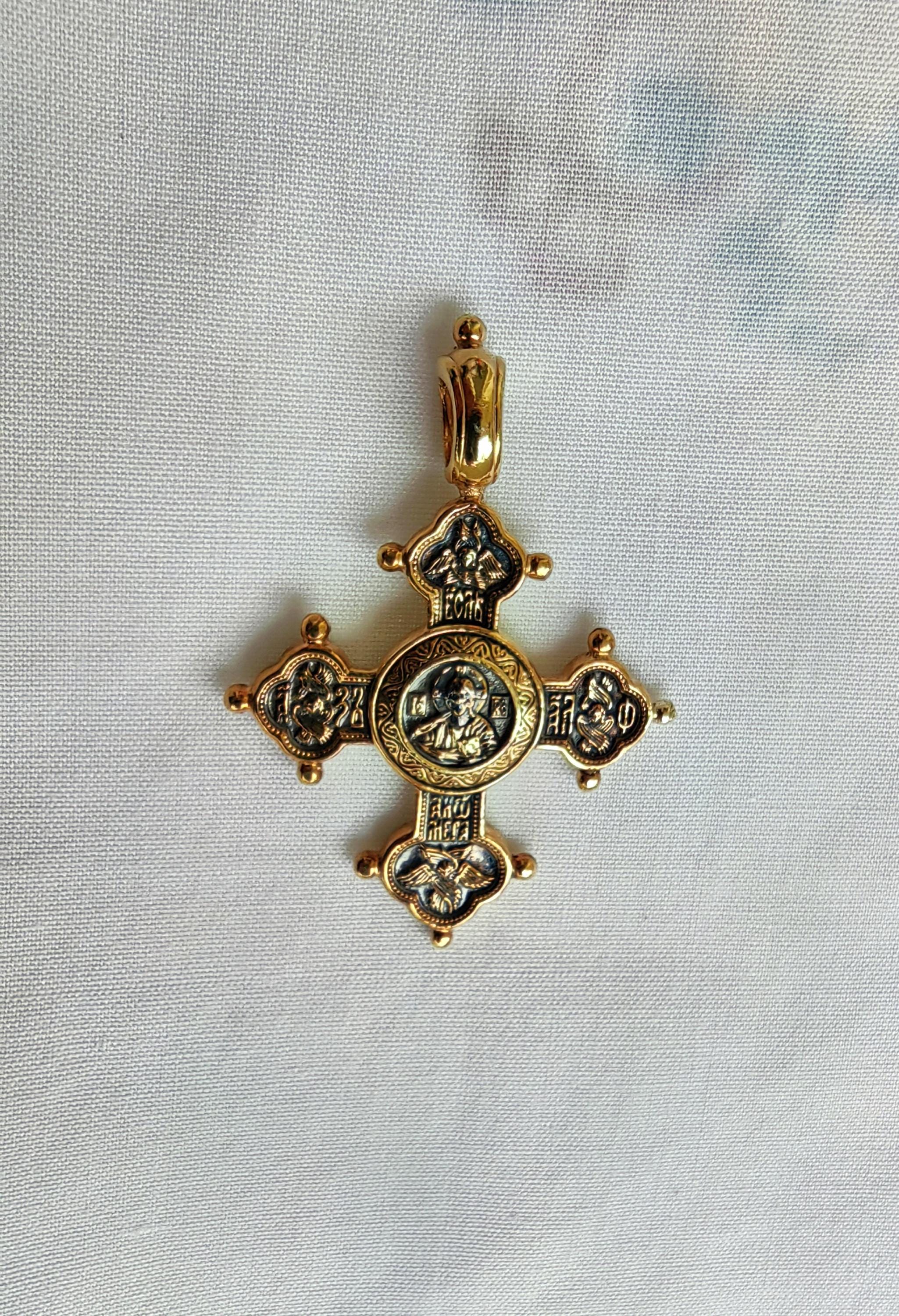 Eastern Orthodox Christian Cross, Silver Cross Necklace, Orthodox Cross ...