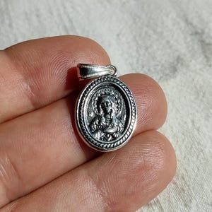 Silver Virgin Mary Pendant, Silver Virgin Mary Pendant, 925 Real Solid ...