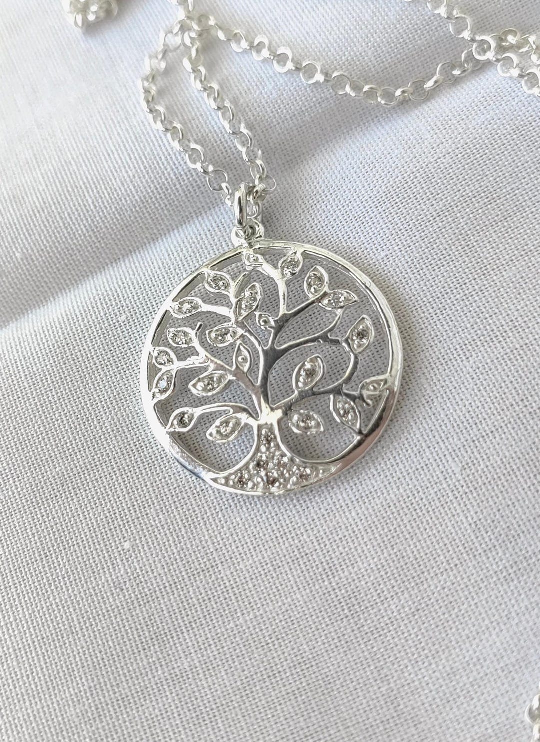 Tree of Life Necklace-sterling Silver Tree of Life Necklace, Family ...