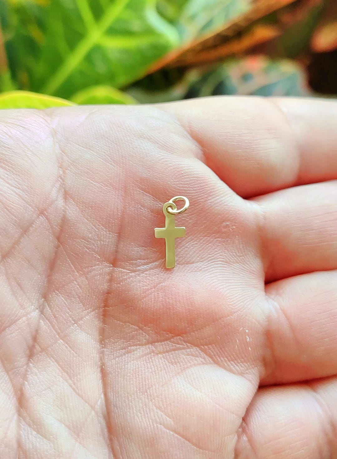 Small Gold Cross, Small Gold Cross Pendant, 14k Gold Cross, Gold Cross ...