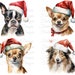 30 Christmas Dog Cute Watercolor Clipart Pack PNG Digital Download 300 ...