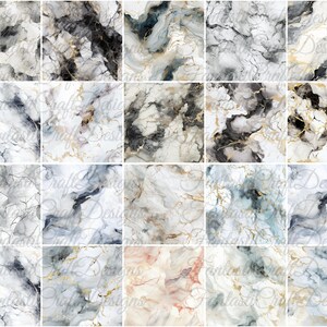 Marble Digital Paper 750 Pack Seamless Marble Digital Paper Patterns ...
