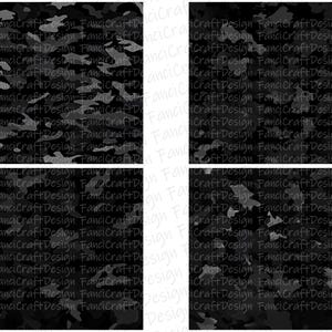 Camouflage Digital Paper Military 36 Pack Seamless Different Patterns ...