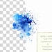 100 Blue Paint Splatter Splash Watercolor Clipart Blue Splash Pack PNG ...