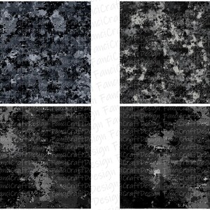 Camouflage Digital Paper Military 36 Pack Seamless Different Patterns ...