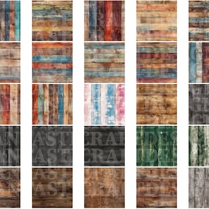 150+ Wood Planks Wood Grain Digital Paper Pack Seamless Patterns ...