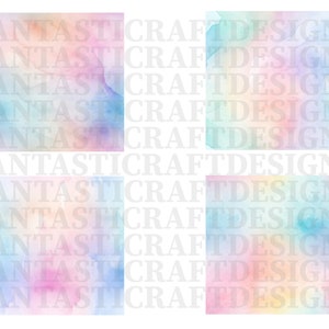 16 Pastel Watercolor Digital Paper Gradients Ombre Pack Seamless Soft ...