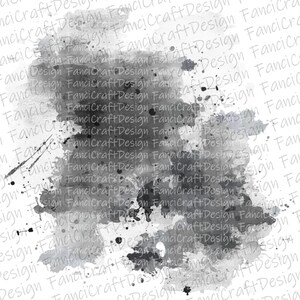 12 Gray Paint Splatter Splash Watercolor Clipart Gray Splash Pack PNG ...