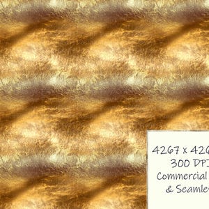 Gold Foil Digital Paper 24 Pack Shiny Metal Texture Metallic Seamless ...