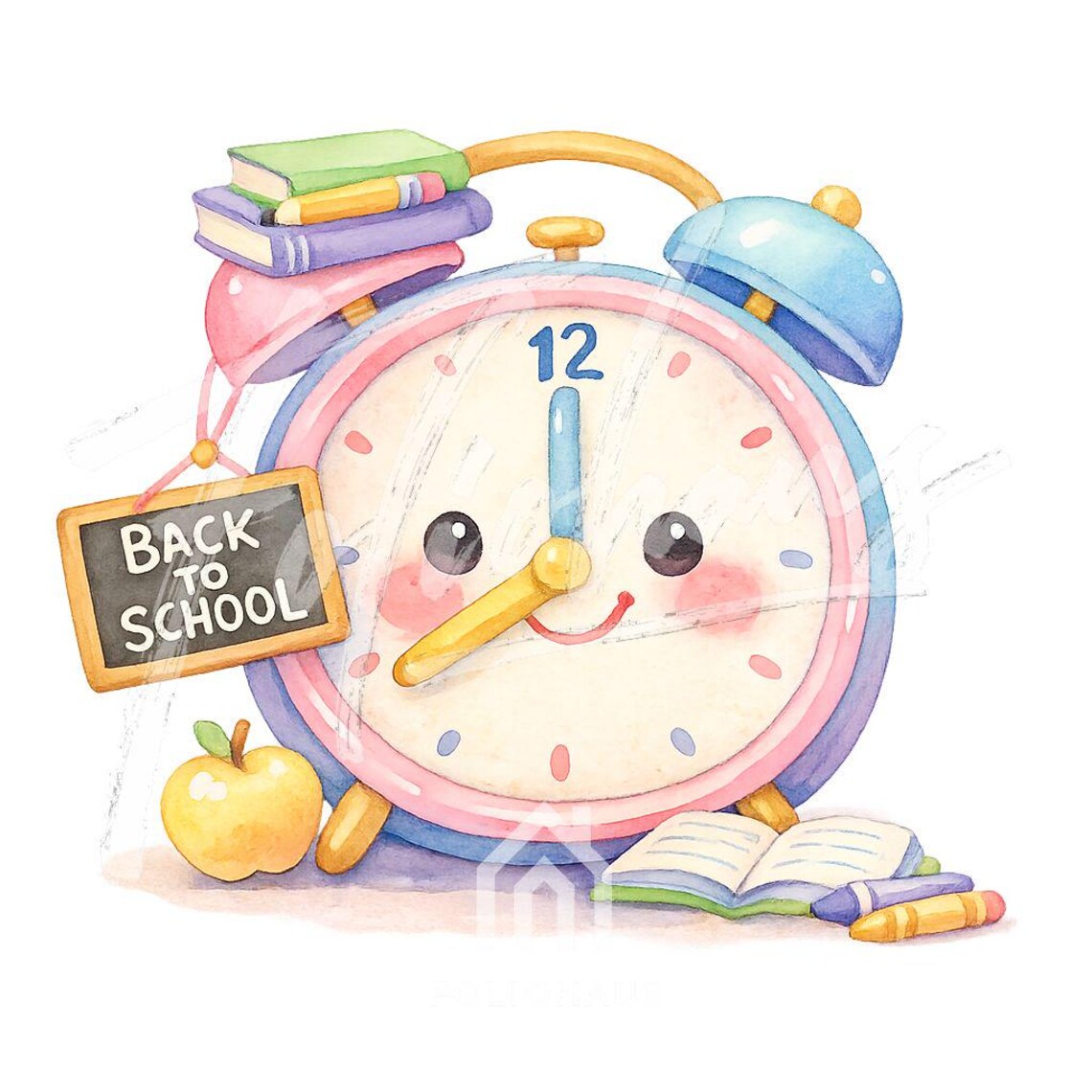 Adorable School Supplies Clipart for Teachers | 9 PNG | Transparent ...