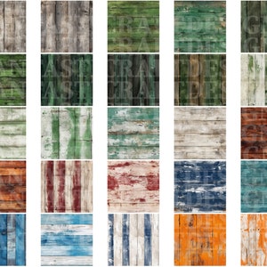 150+ Wood Planks Wood Grain Digital Paper Pack Seamless Patterns ...