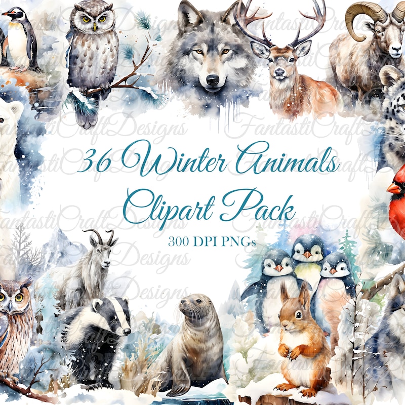 Winter Clipart Bundle - Etsy