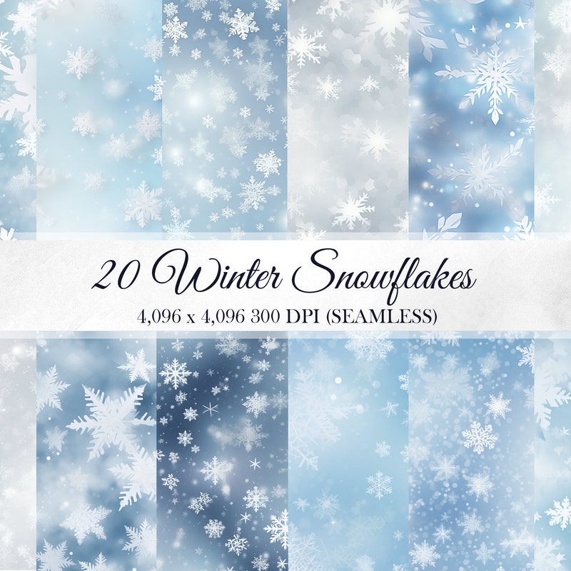 Winter Scrap Book Paper - Etsy