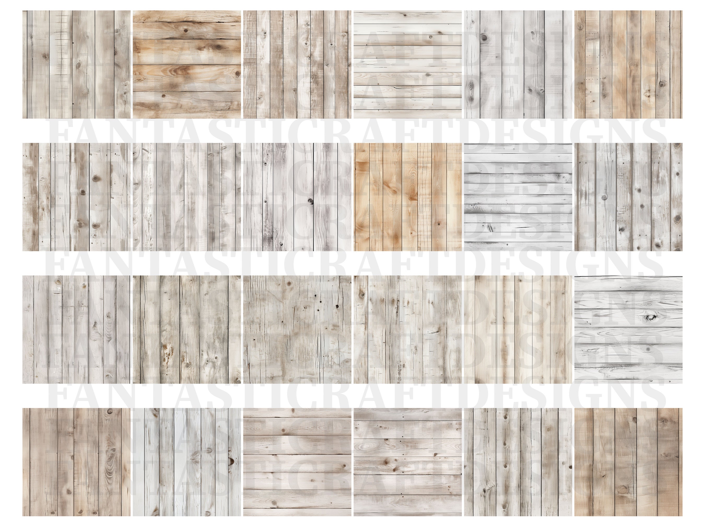 24 White Wood Digital Paper Texture Pack Seamless Patterns - Etsy Canada