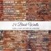 24 Brick Wall Digital Paper Texture Pack Seamless Different Patterns ...