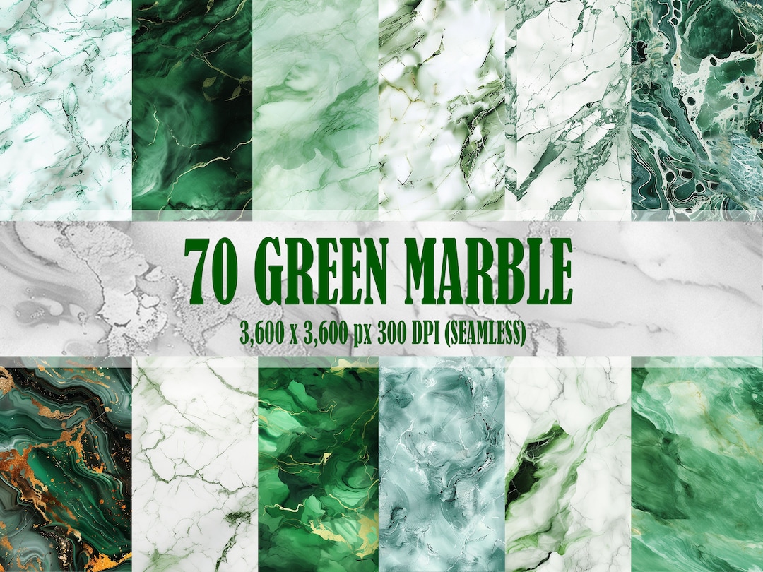 Green Marble Digital Paper 70 Pack Green Lime Marble Seamless Patterns ...