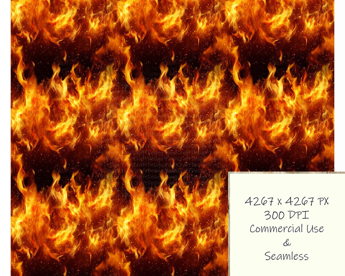 Fire Digital Paper Flames Texture 18 Flame Pack Patterns Background ...