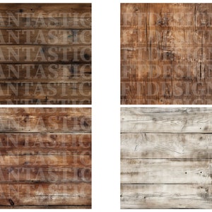 26 Wood Grain Planks Digital Paper Pack Seamless Patterns Backgrounds ...