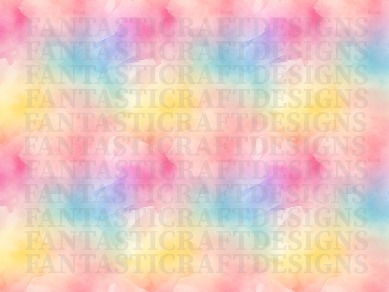 140 Pastel Watercolor Digital Paper Gradients Ombre Pack Seamless Soft ...