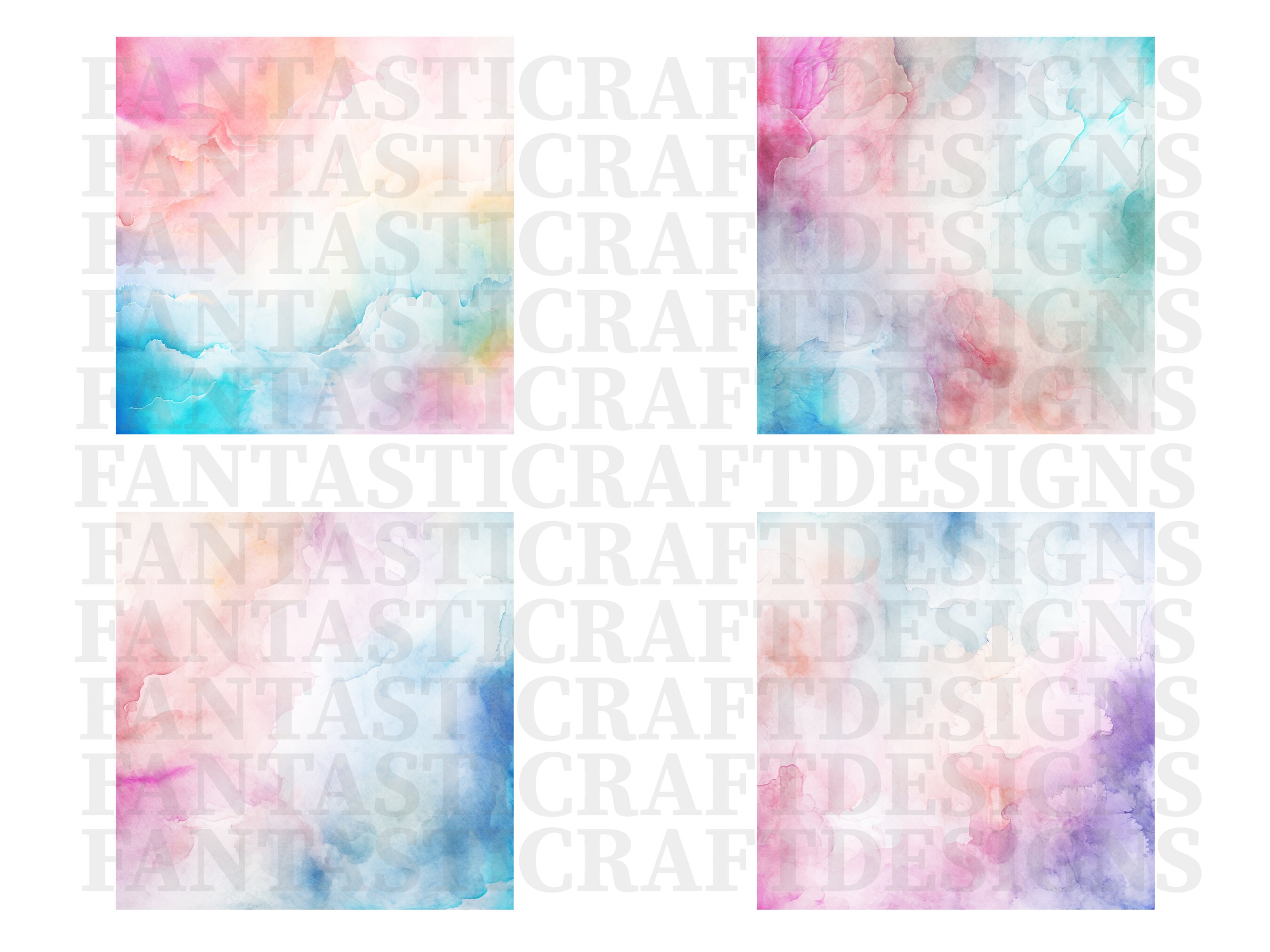 14 Watercolor Digital Paper Pastel Gradients Ombre Soft Backgrounds ...